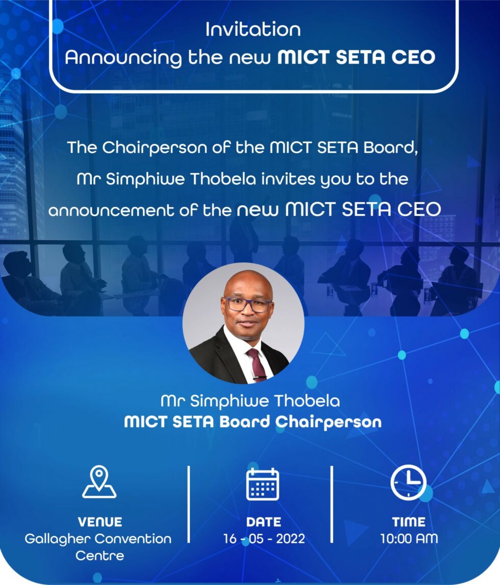 Announcing the New MICT SETA CEO | MICT SETA